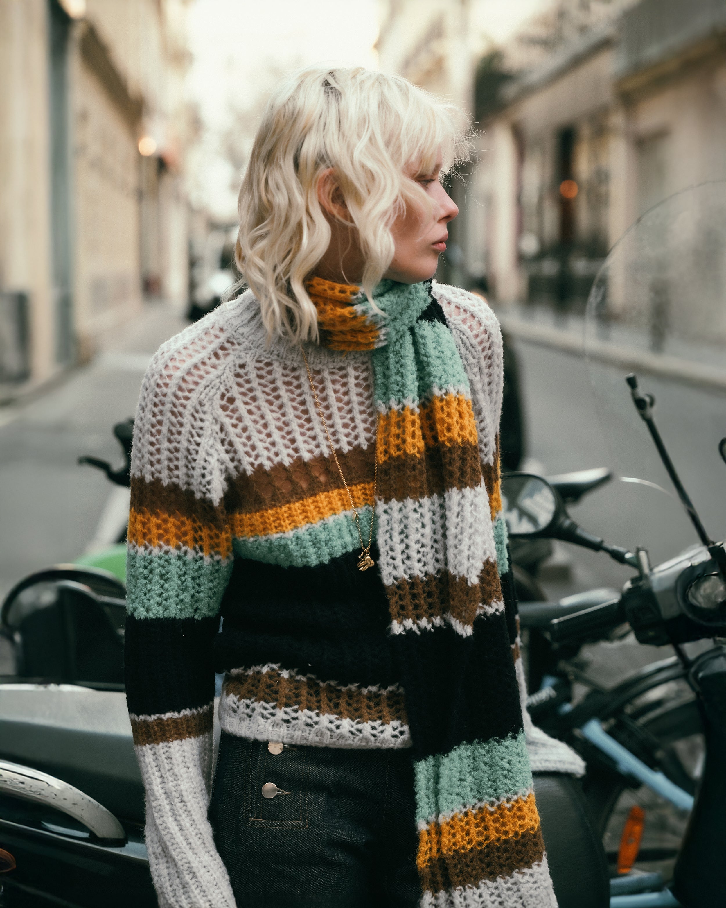 Courtney Grey Scarf | Mes Demoiselles – Mes Demoiselles Paris