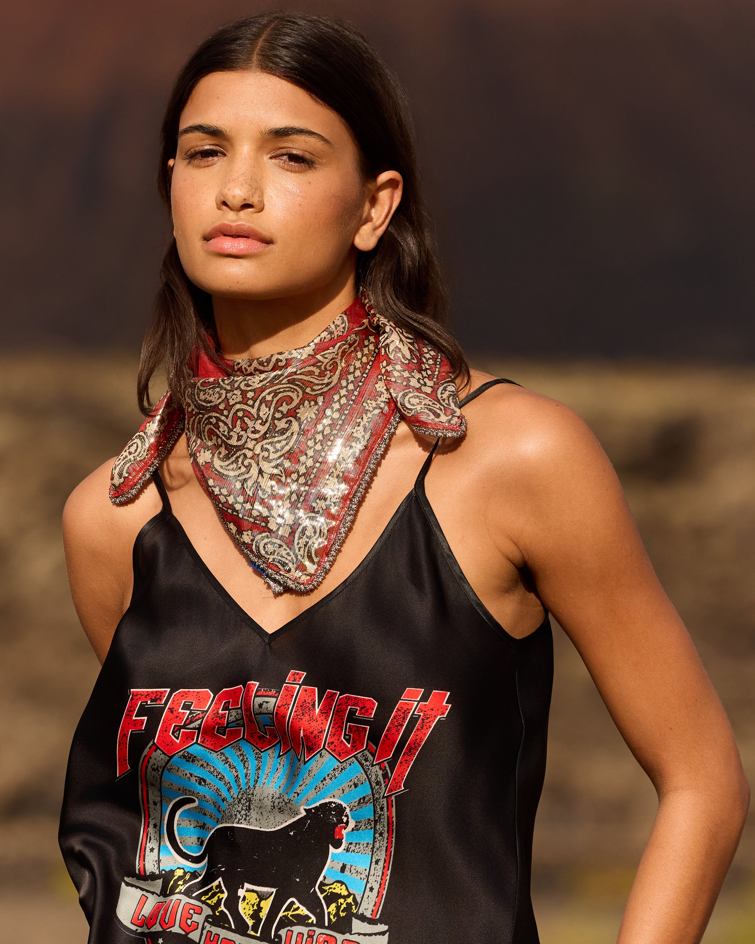 Gerica Red Scarf | Mes Demoiselles – Mes Demoiselles Paris