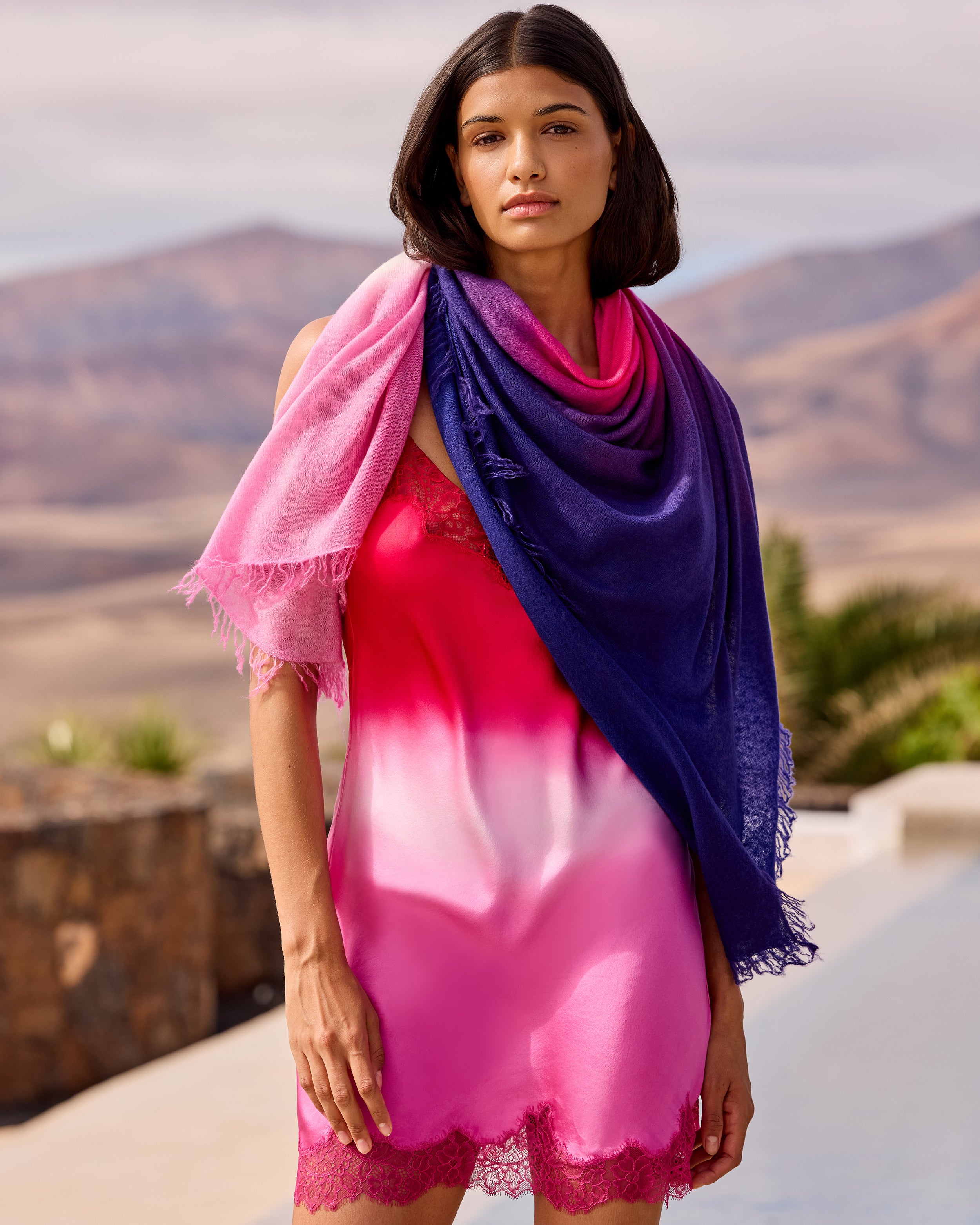 Foulard Tinku Rose | Mes Demoiselles – Mes Demoiselles Paris